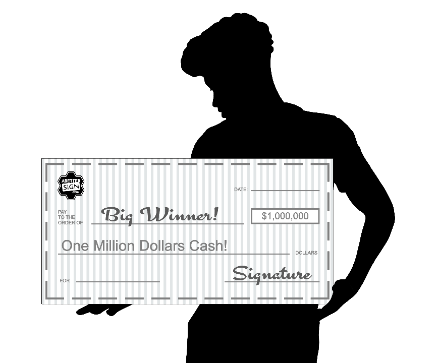 Custom Big Checks | Wet-Erase | FREE SHIPPING