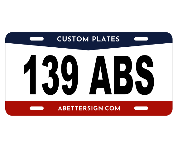 Custom License Plates | FREE SHIPPING | A Better Sign