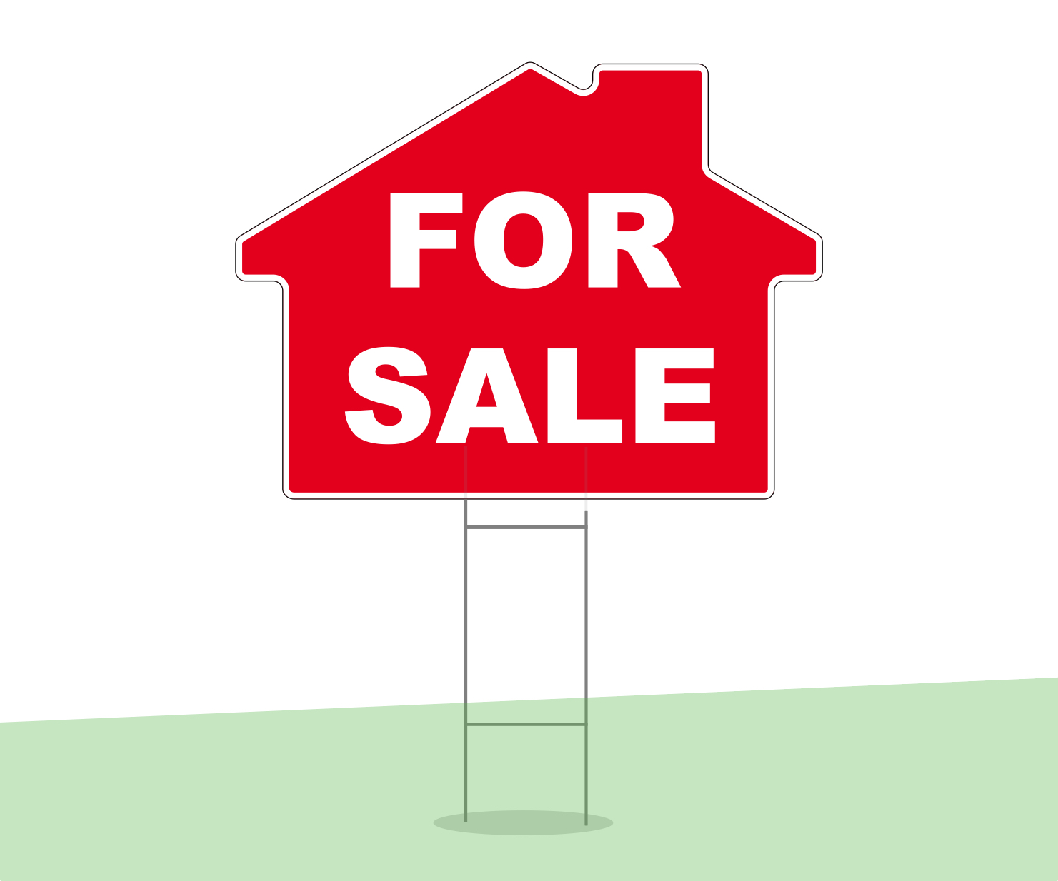 House Shape Signs | FREE SHIPPIN˝G | A Better Sign